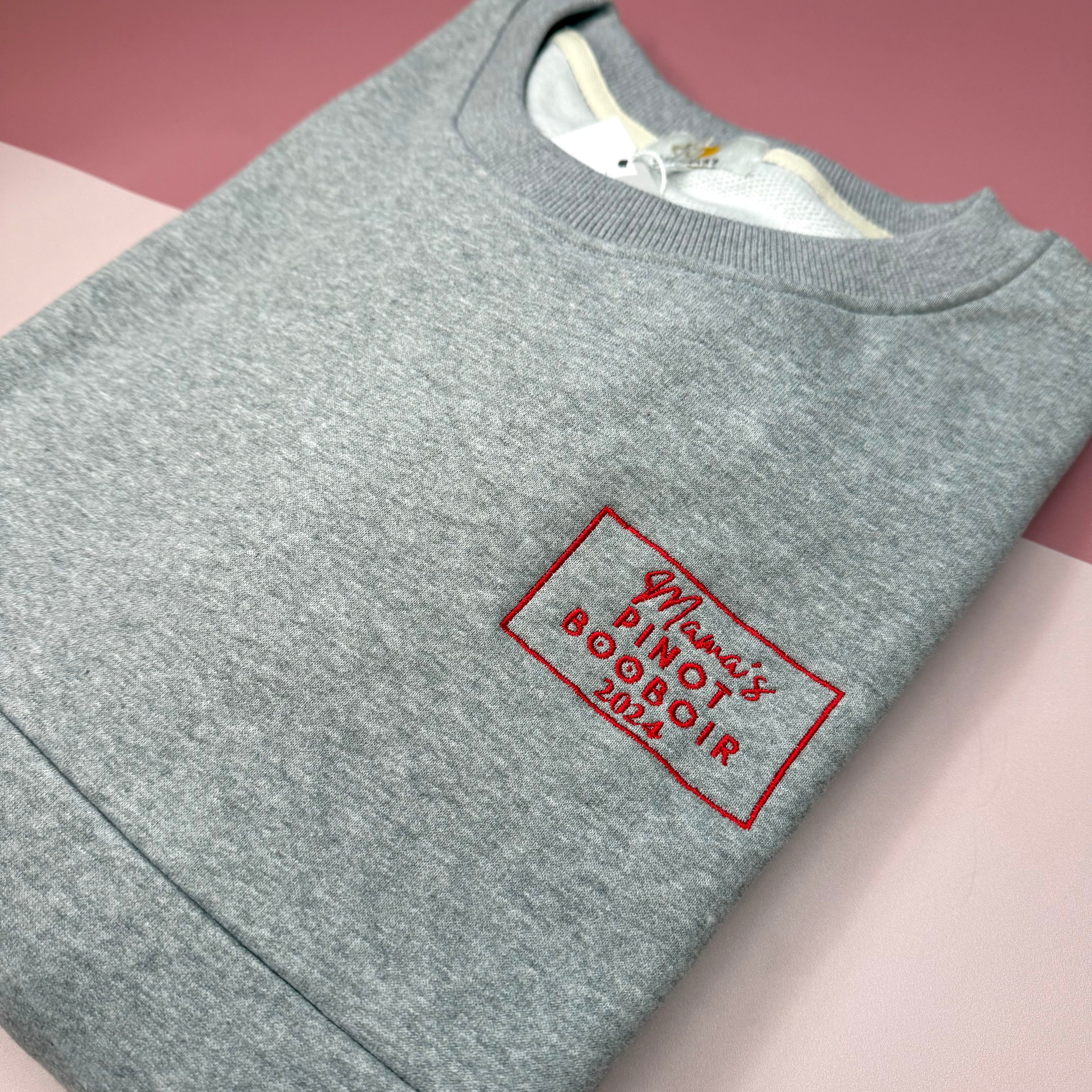 Ready Made - 'PINOT BOOBOIR' Embroidered Sweater XXL (18) YEAR 2024 ...
